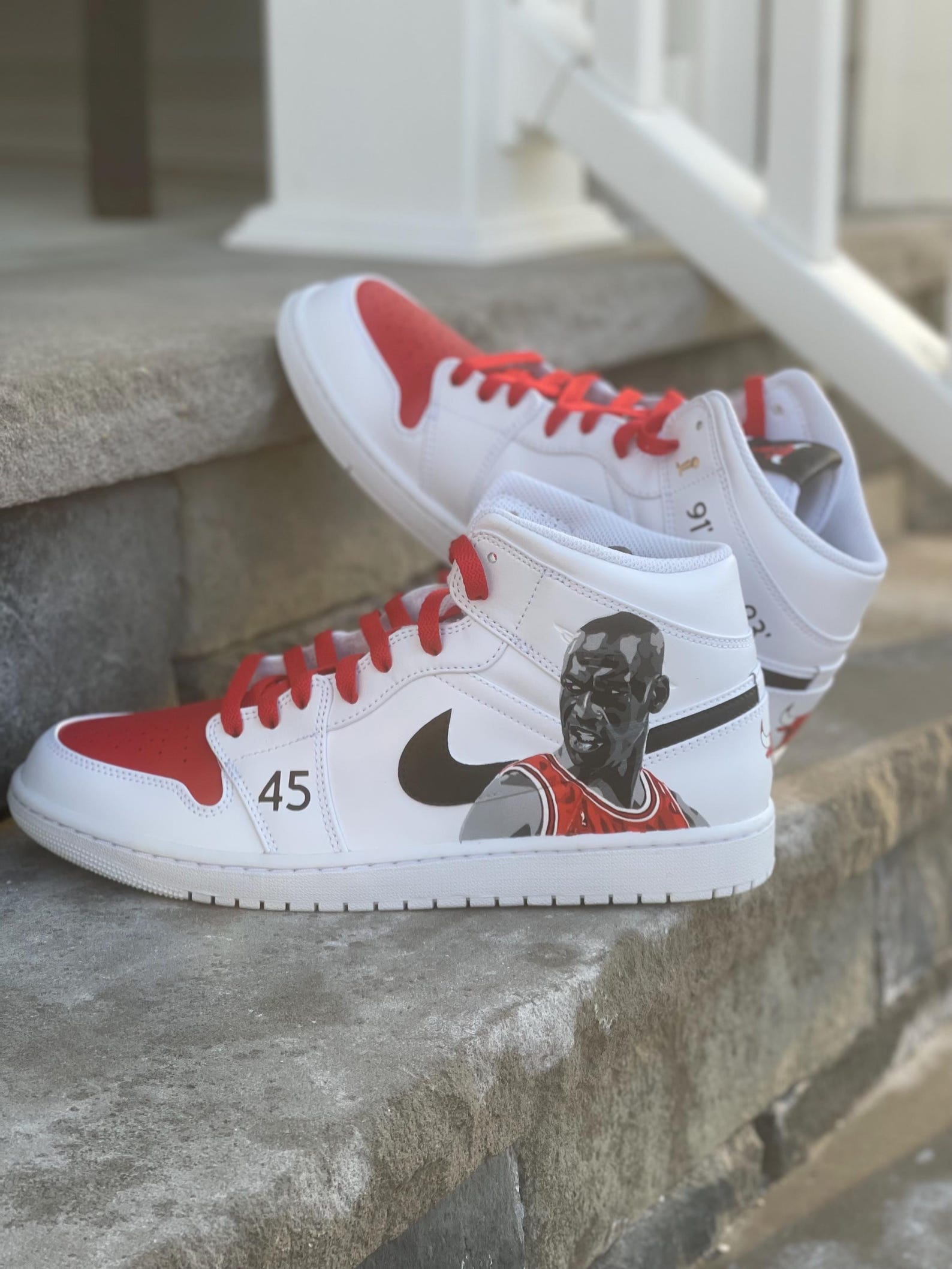 Air Jordan 1 Custom Michael Jordan the GOAT Edition - Etsy