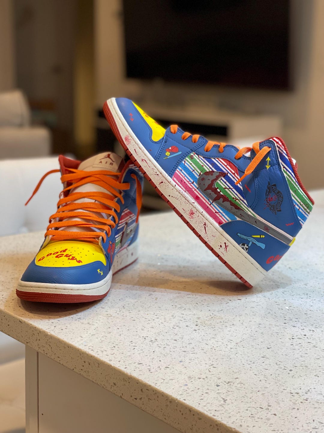 Jordan 1 Chucky Customs - Etsy