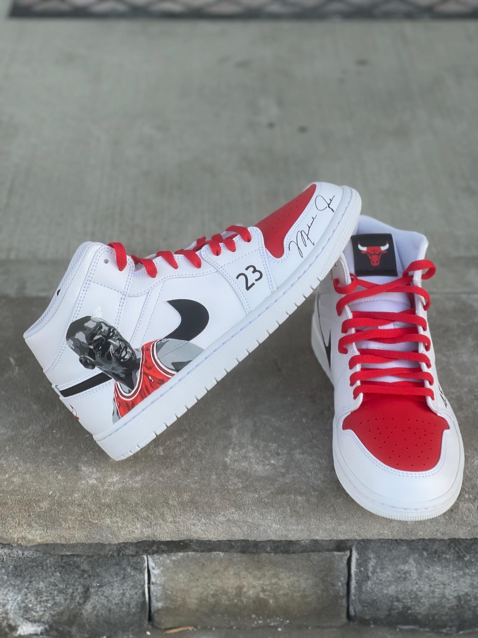 Air Jordan 1 Custom Michael Jordan the GOAT Edition - Etsy
