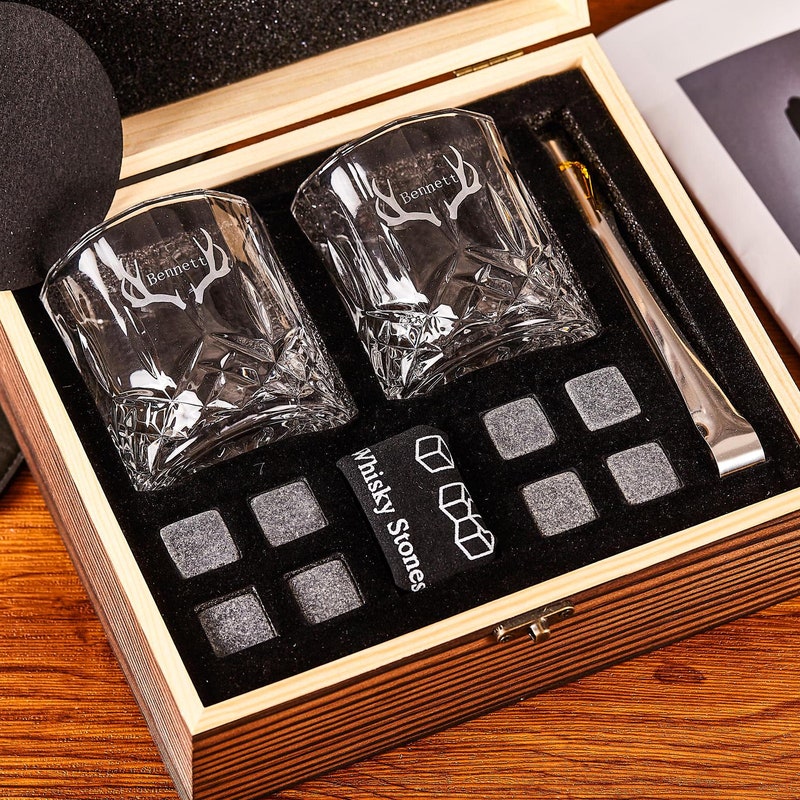 Whiskey Tumbler Box Set - Etsy UK