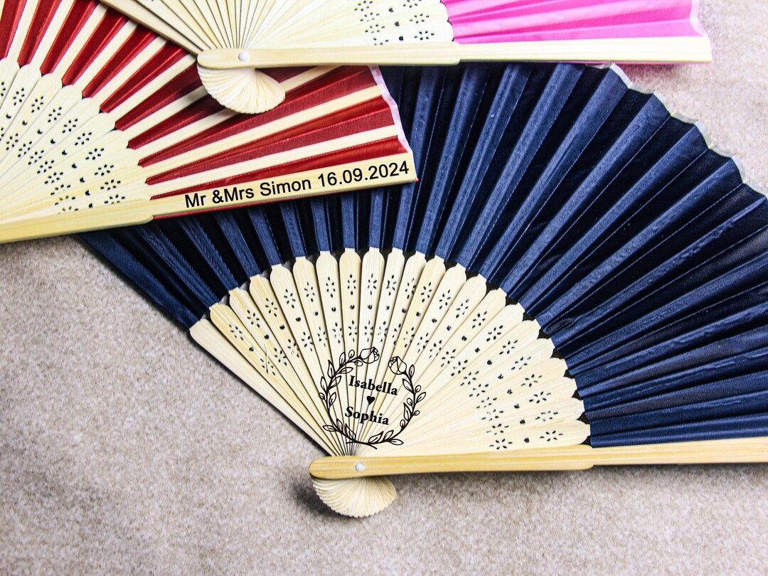 Personalized Wedding Hand Fans Engrave, Gift for Engagement,bridal ...