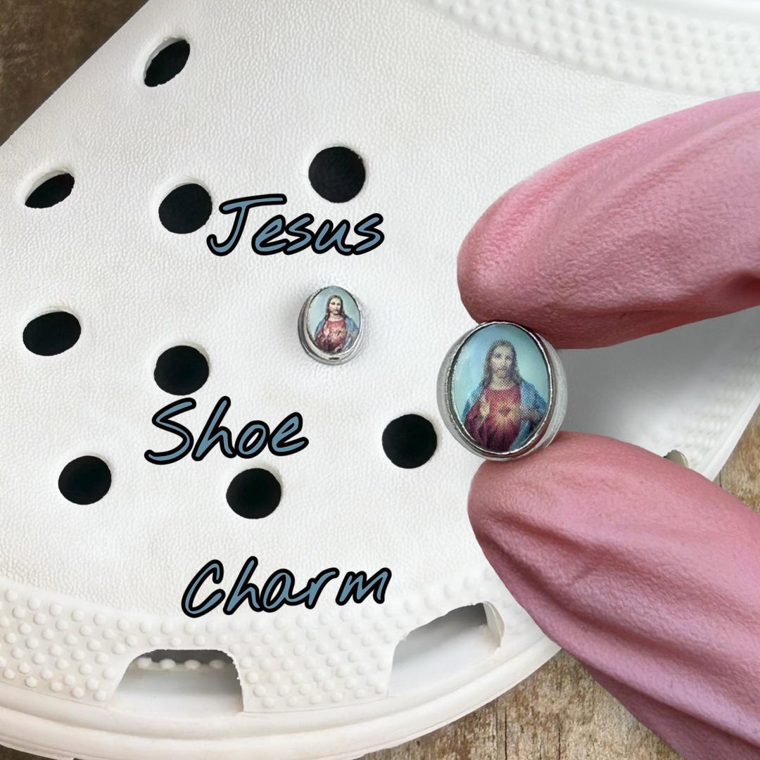 Tiny Jesus Shoe Charm - 1 PC - for Clogs/croc - Christ God Jesús ...