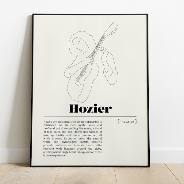Hozier Poster - Etsy