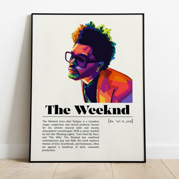 The Weeknd Poster - Etsy