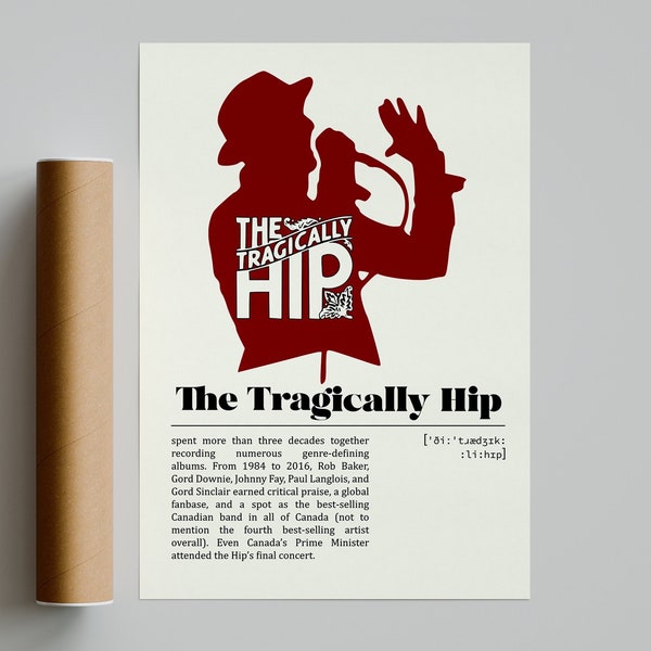 Tragically Hip Art - Etsy Canada