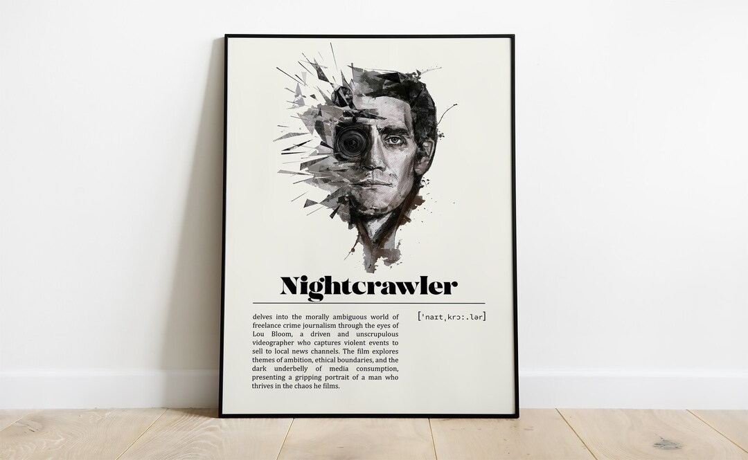 Nightcrawler Poster Dan Gilroy Minimalist Movie Poster Vintage Retro ...