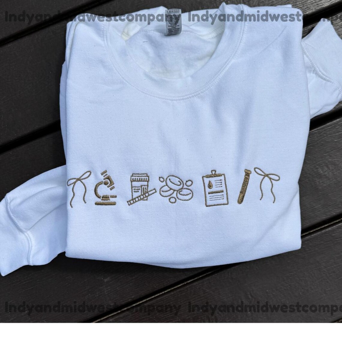 Medical Laboratory Science MLT MLS Icon Crewneck| Medical Lab Icons ...