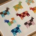 Cow Print, Colourful Cow Artwork, Patchwork Cow Print, Wall Art, - Etsy