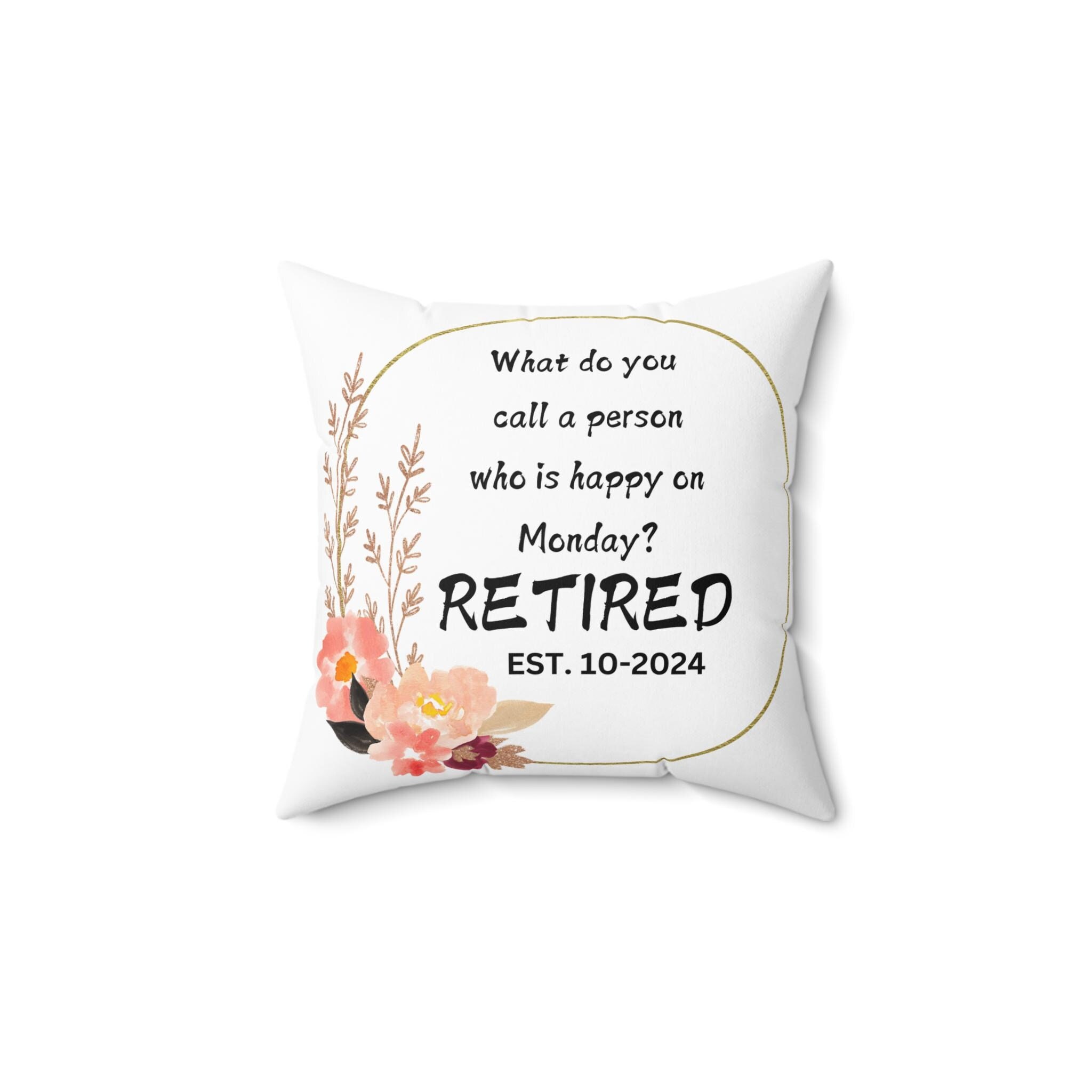 Retirement 14 X 14 Pillow - Etsy