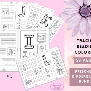 ABC Activity Book set 2 Printable Alphabet Tracing Uppercase Lowercase ...