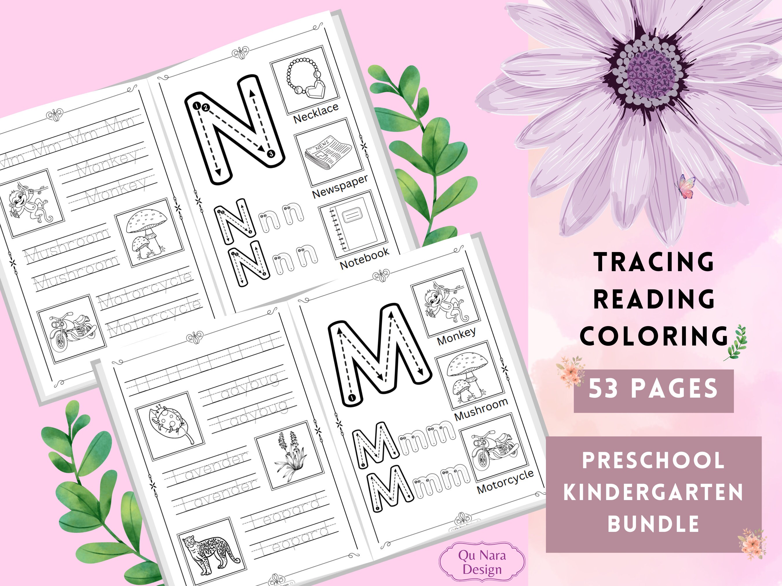 ABC Activity Book set 2 Printable Alphabet Tracing Uppercase Lowercase ...