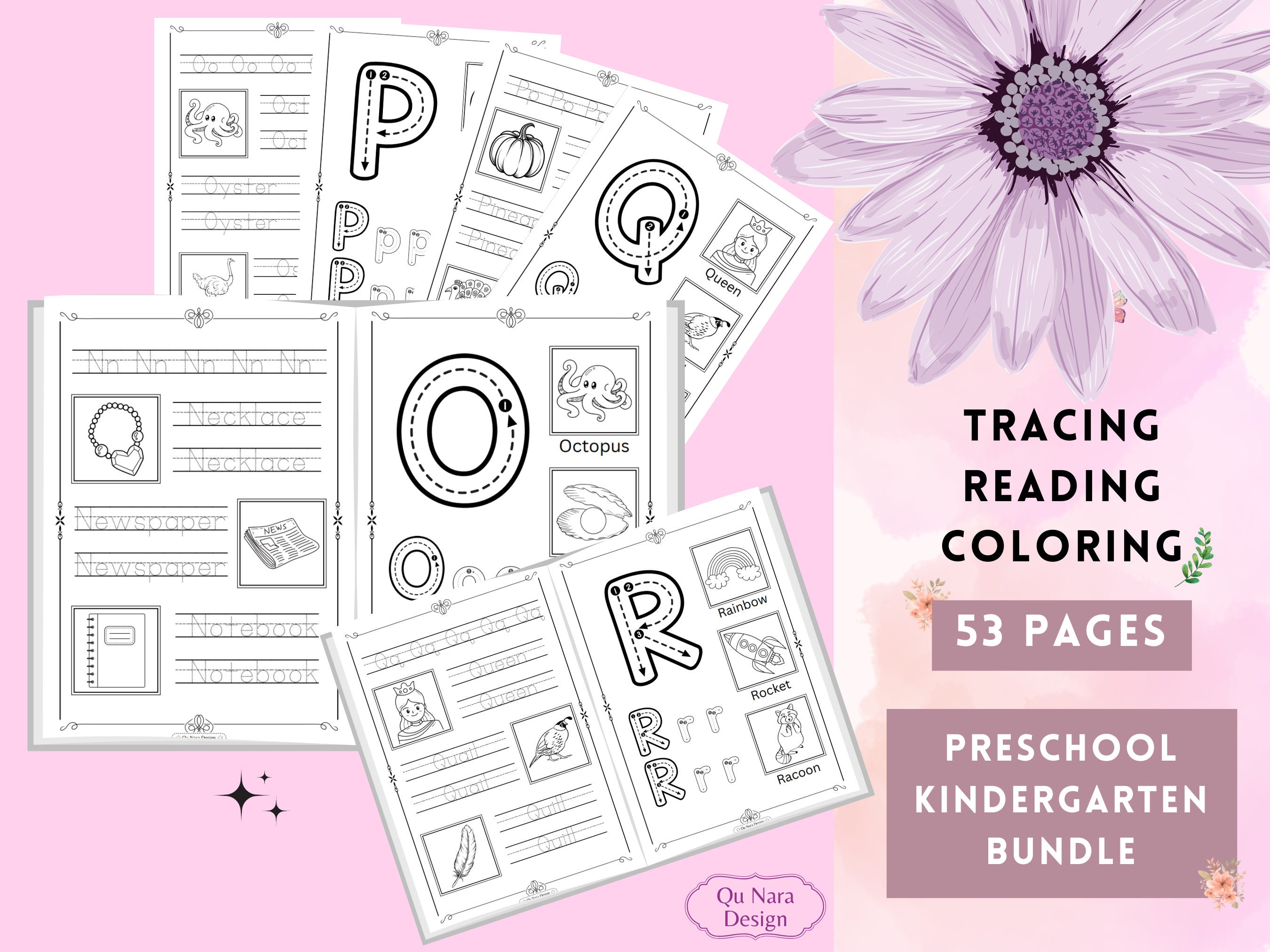 ABC Activity Book set 2 Printable Alphabet Tracing Uppercase Lowercase ...