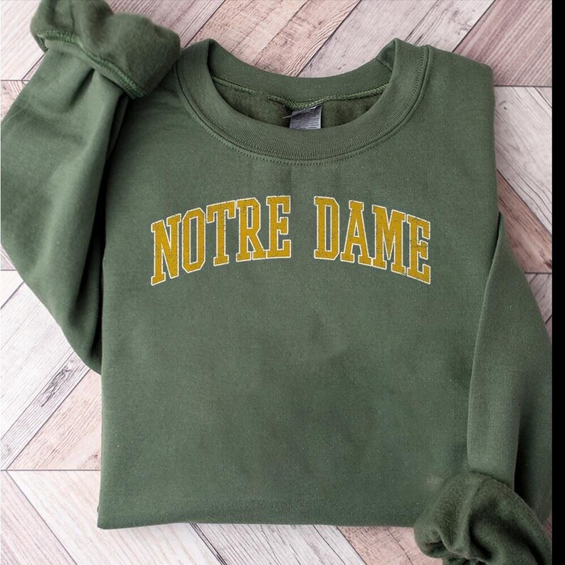 Notre Dame Football Shirt, Notre Dame Indiana IN Vintage Retro American ...