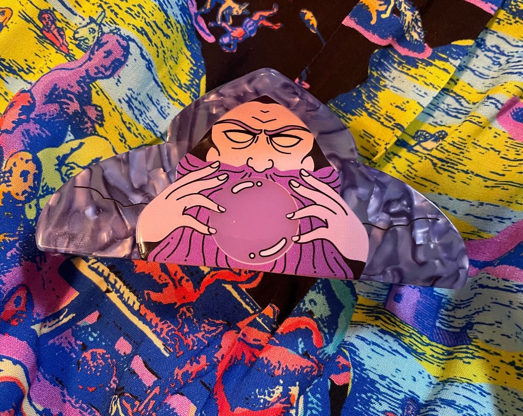 Wizard Pondering Orb Hair Clip - Etsy