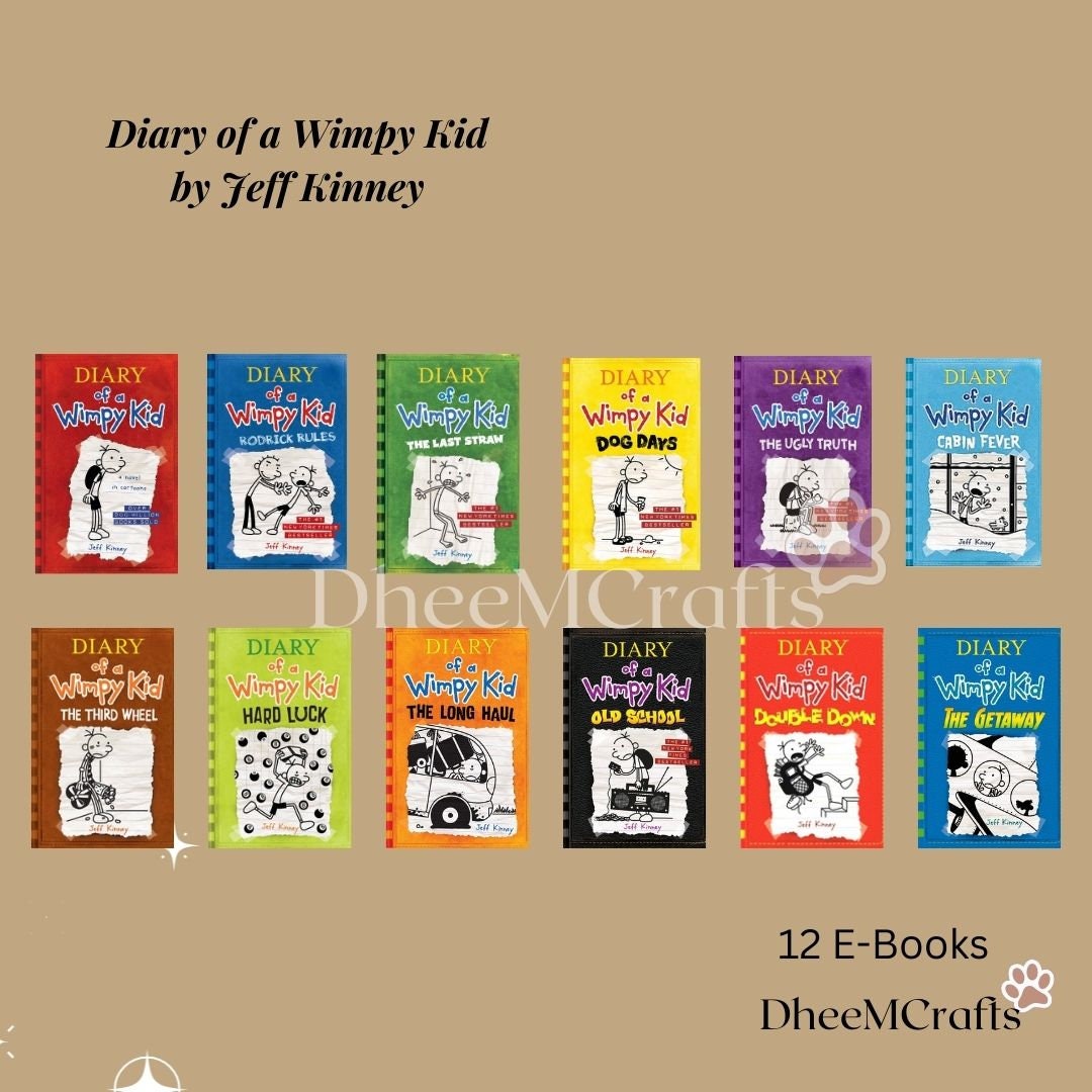 Diary of a Wimpy Kid by Jeff Kinney 12 E-books - Etsy