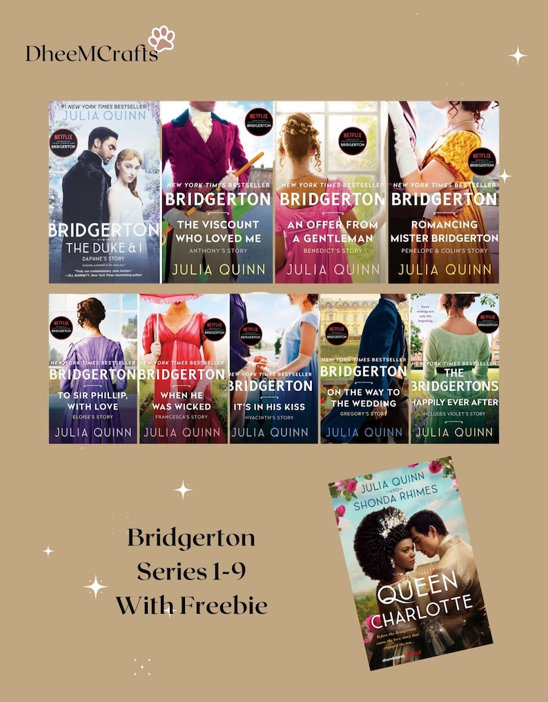 Bridgerton Series by Julia Quinn (e-book) - Etsy