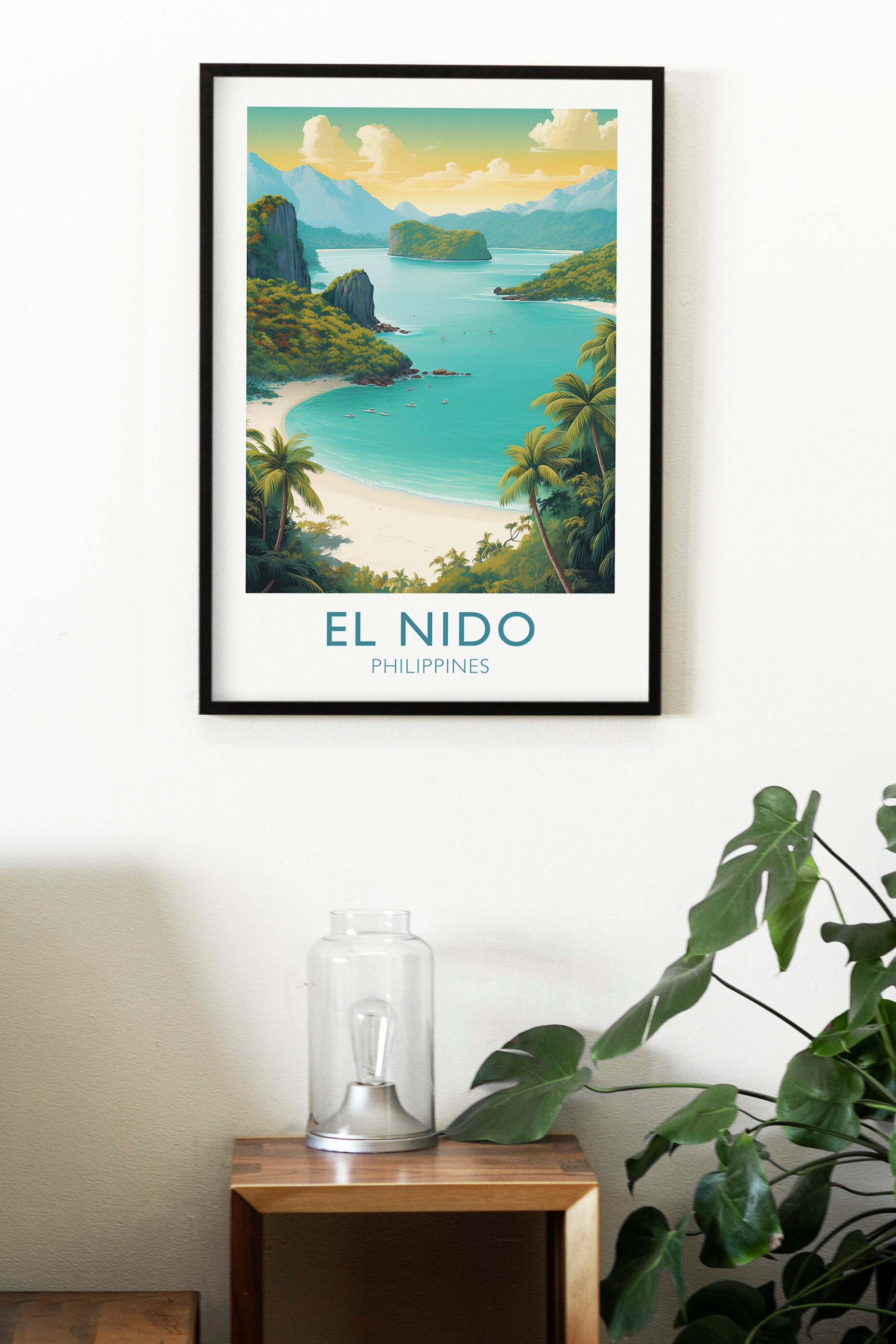 El Nido Digital Print Printable Wall Art Digital Art Download Travel ...