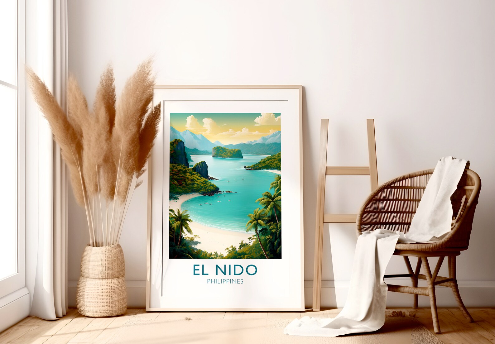 El Nido Digital Print Printable Wall Art Digital Art Download Travel ...
