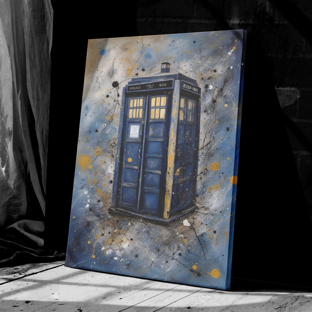 Doctor Who Tardis Box Canvas Tardis Art Doctor Who Wall Art Print ...