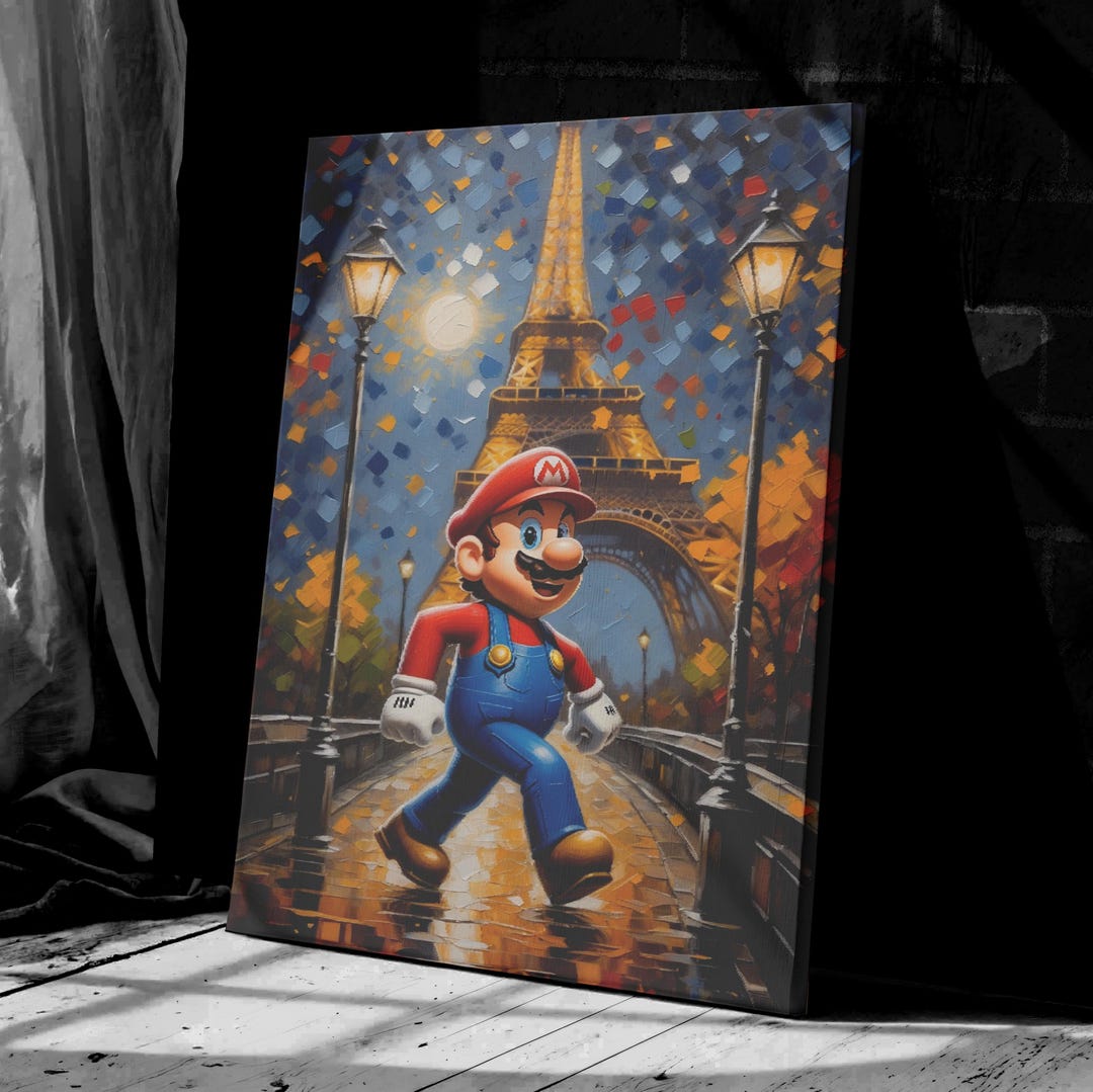Super Mario Canvas Super Mario Bros Super Mario Gift, Super Mario Art ...