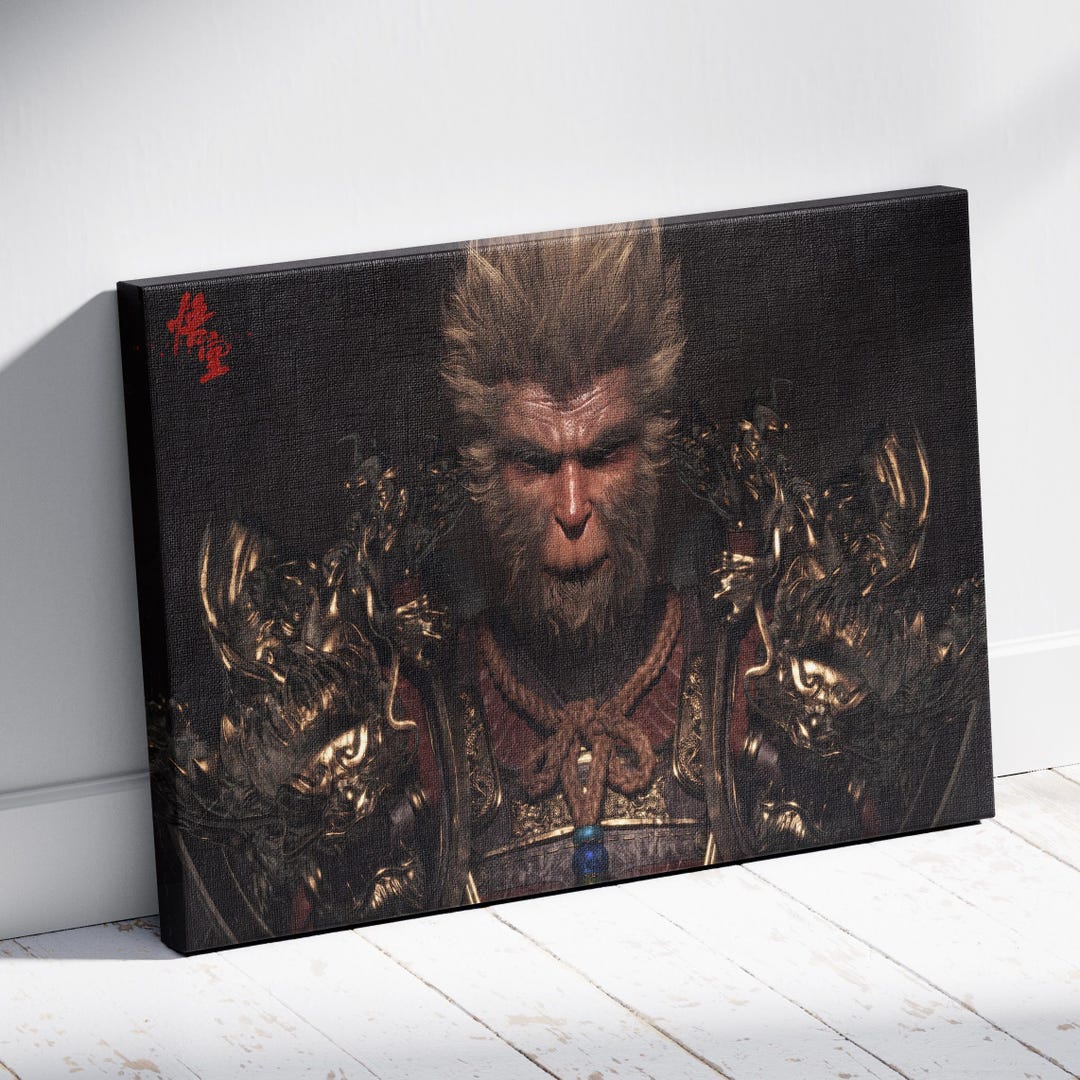 Black Myth Wukong Game Canvas | Epic Art Canvas for Gamers | Stunning ...