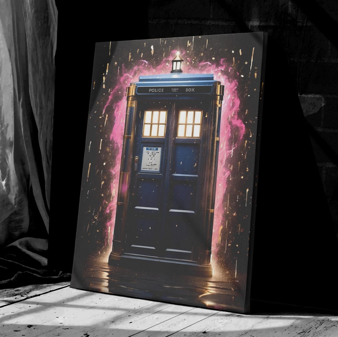 Doctor Who Tardis Box Canvas Tardis Art Doctor Who Wall Art Print ...