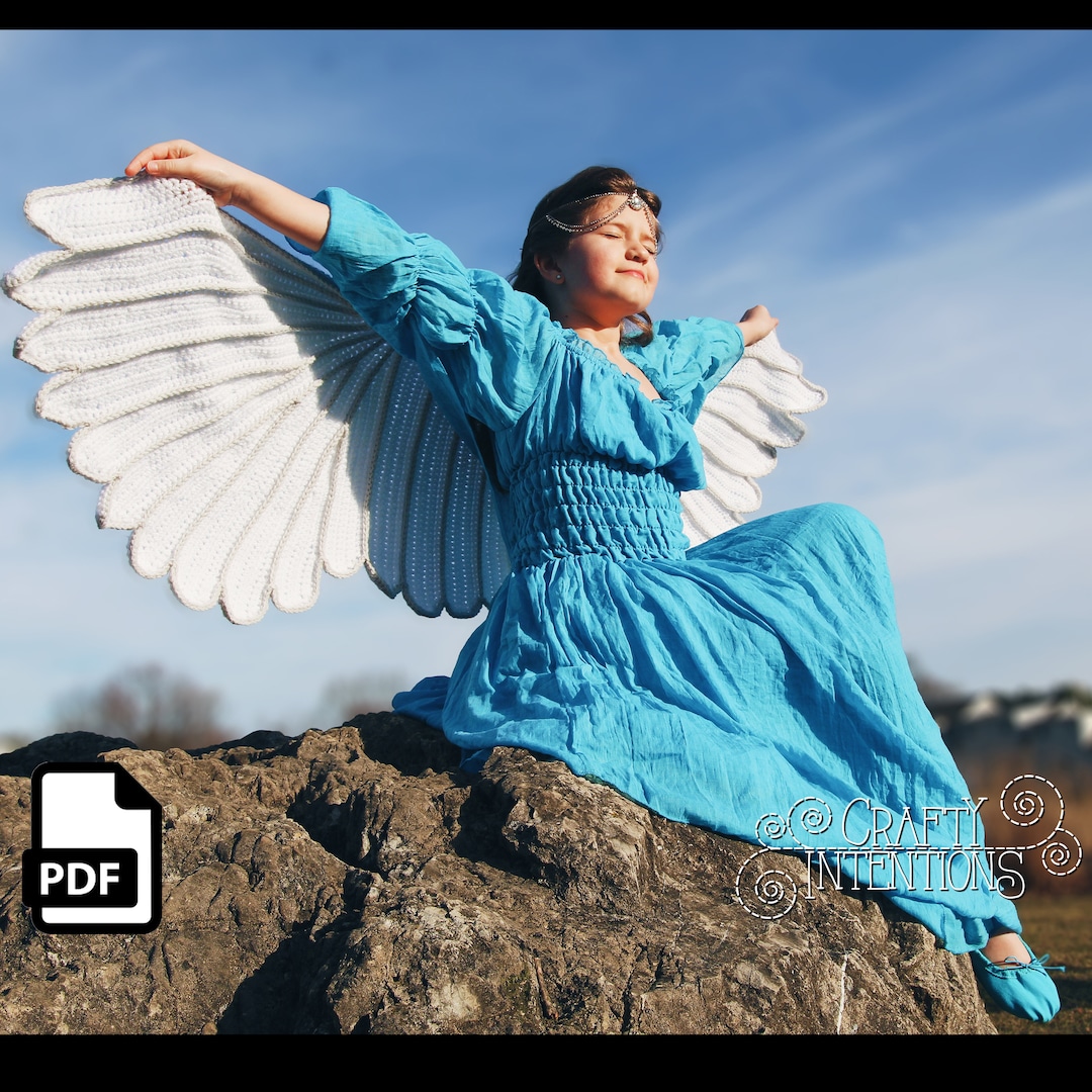 Child Feather Wing Crochet Cape Shawl Pattern by Crafty Intentions ...