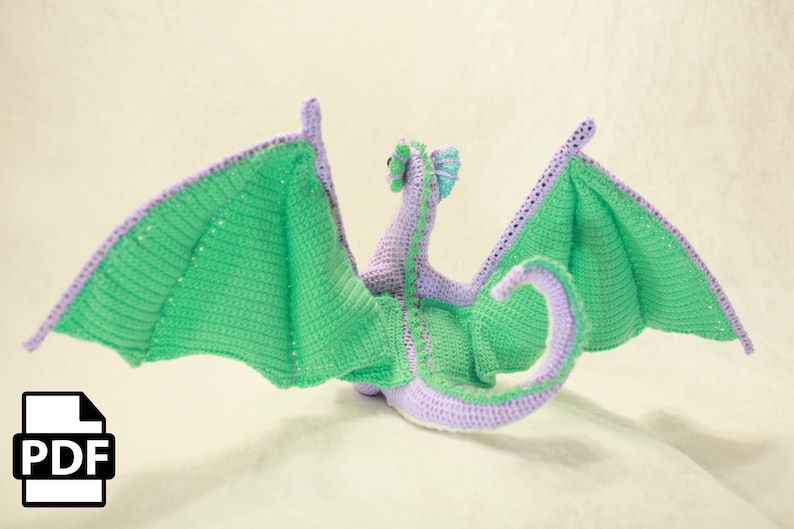 Add-on Adult Dragon Amigurumi Crochet Pattern: Wings Epic - Etsy