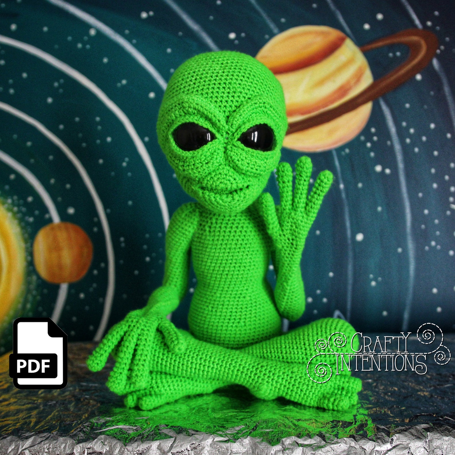 Alien Crochet Amigurumi Pattern DIGITAL Download PDF by Crafty ...