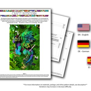 Elemental Earth Dragon Crochet Amigurumi Digital PDF Pattern by Crafty ...