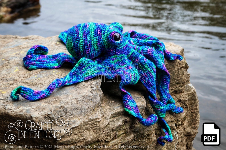 Realistic Octopus Crochet Pattern by Crafty Intentions DIGITAL - Etsy