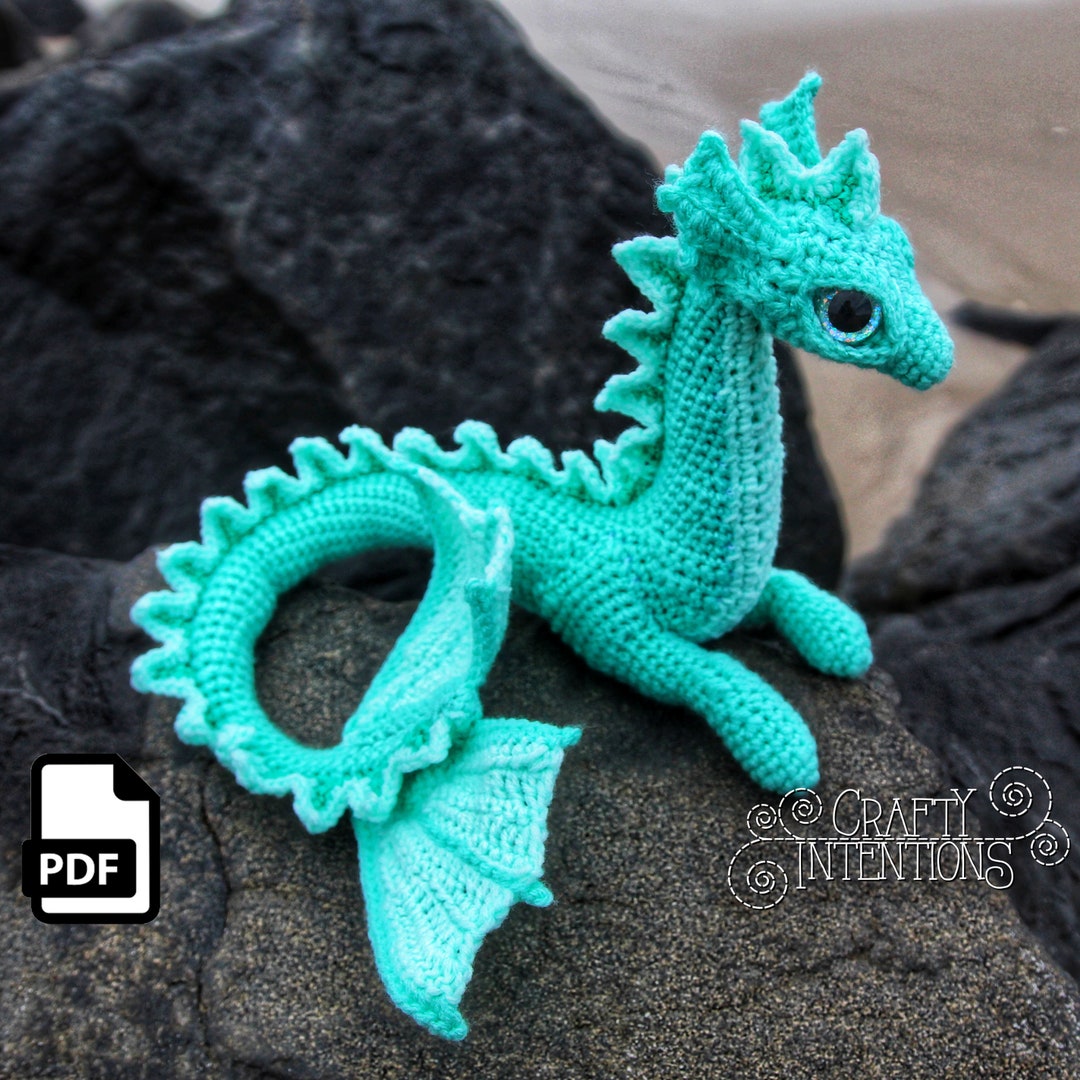 Sea Dragon Amigurumi Crochet Pattern by Crafty Intentions DIGITAL PDF ...