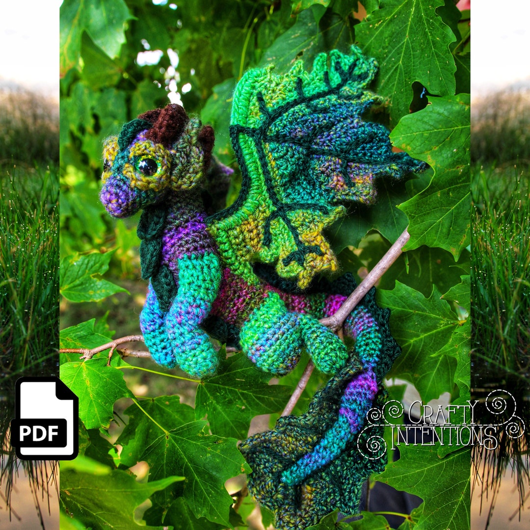 Elemental Earth Dragon Crochet Amigurumi Digital PDF Pattern by Crafty ...