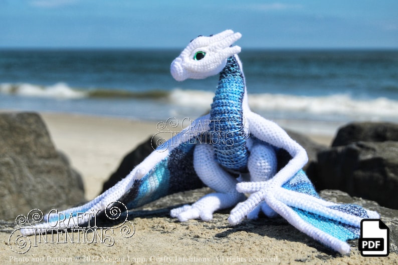 Large Wyvern Crochet Pattern by Crafty Intentions Downloadable - Etsy
