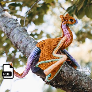 Small Wyvern Crochet Pattern by Crafty Intentions Downloadable DIGITAL ...