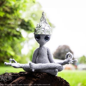 Medium Sitting Alien Crochet Pattern by Crafty Intentions Downloadable ...