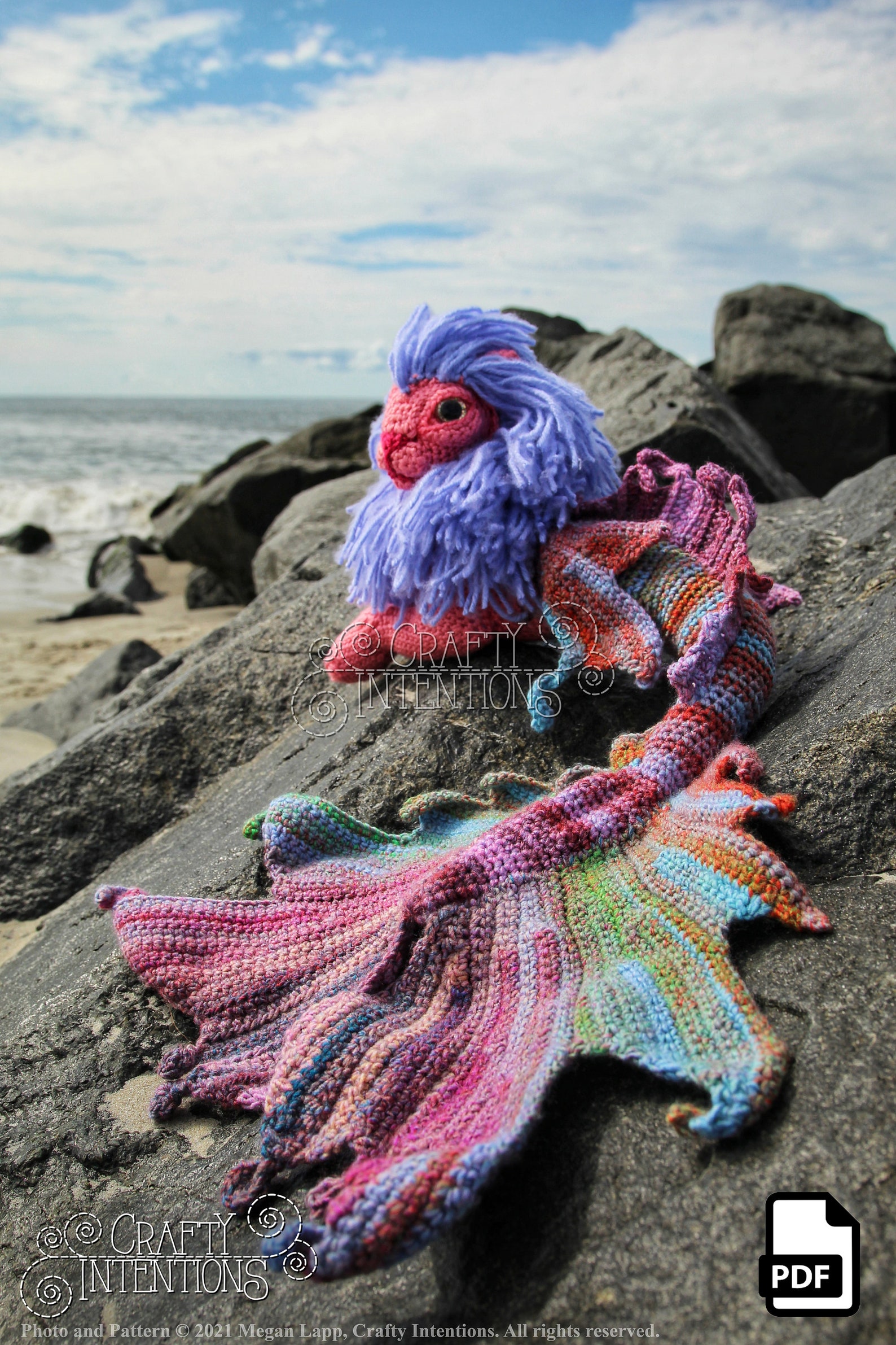 Add-on Merlion Tails and Fins Crochet Pattern by Crafty Intentions ...