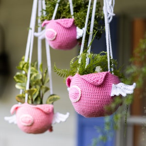 Flying Pig Planter Cozy Crochet Pattern by Crafty Intentions ...