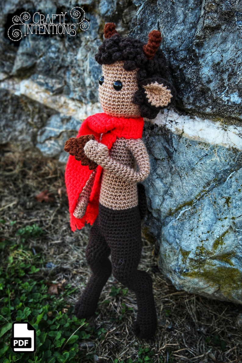 Krampus Satyr Faun Crochet Amigurumi Digital PDF Pattern by Crafty ...