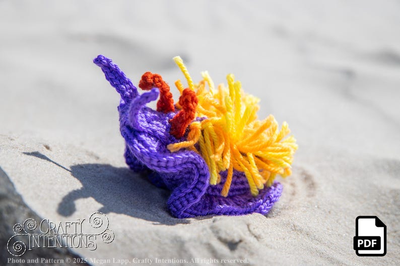 Mini Sea Slugs Nudibranch Pattern Set 2 by Crafty Intentions ...