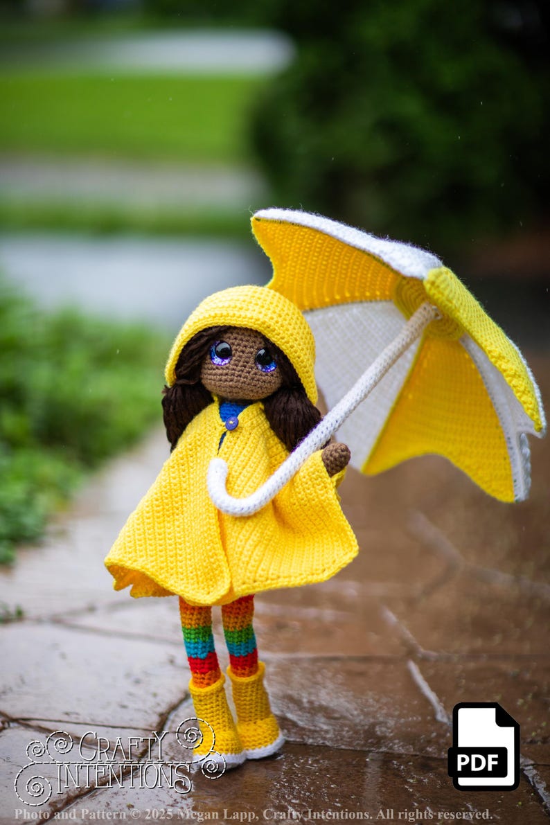 Doll Add-on: Rainy Days Crochet Pattern by Crafty Intentions ...