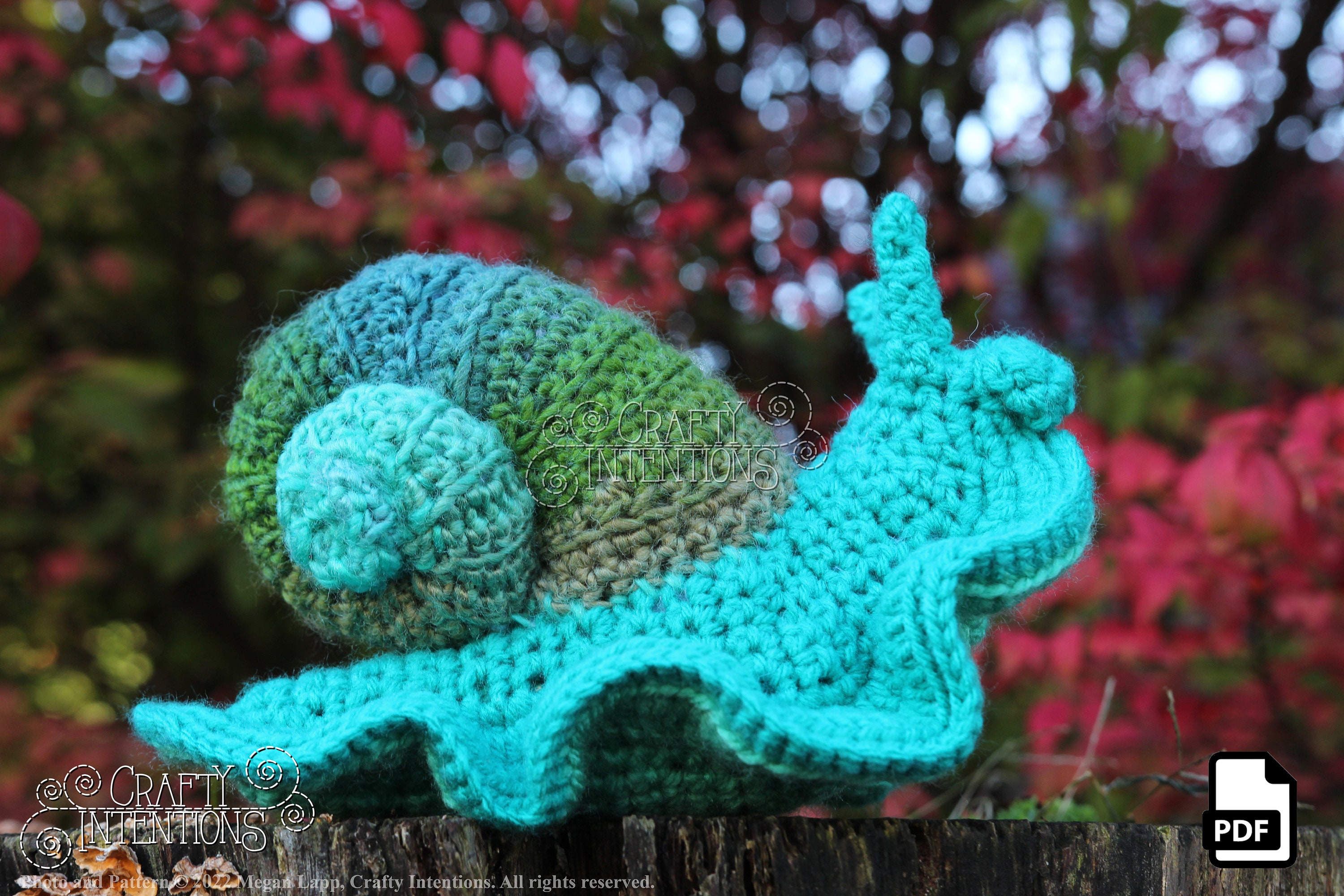 Add-on Round Snail Shell for Giant and Medium Snails Crochet - Etsy