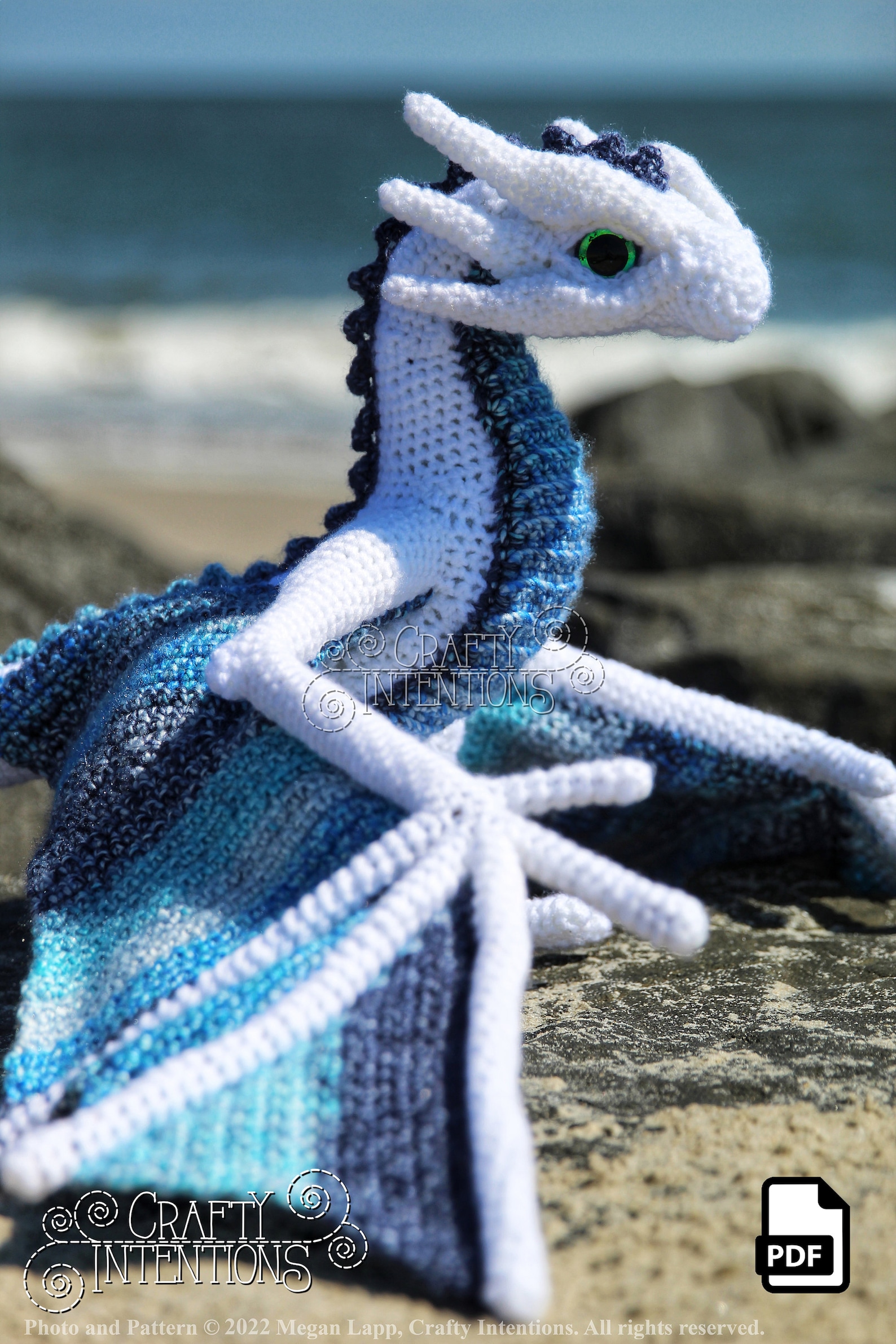 Large Wyvern Crochet Pattern by Crafty Intentions Downloadable - Etsy