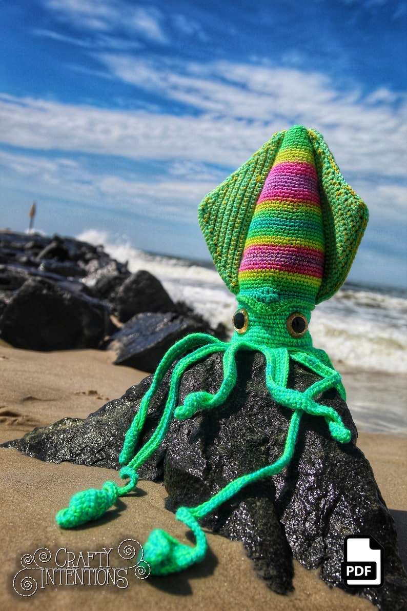 Squid Crochet Amigurumi Pattern DIGITAL PDF by Crafty - Etsy