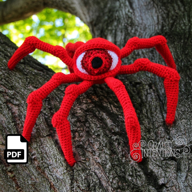 Large Eyeball Monsters Crochet Pattern by Crafty Intentions - Etsy