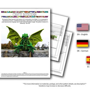 Cthulhu Pattern by Crafty Intentions DIGITAL PDF Downloadable - Etsy