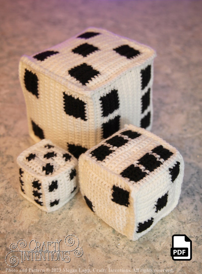 6-side Dice Crochet Pattern by Crafty Intentions Downloadable DIGITAL ...