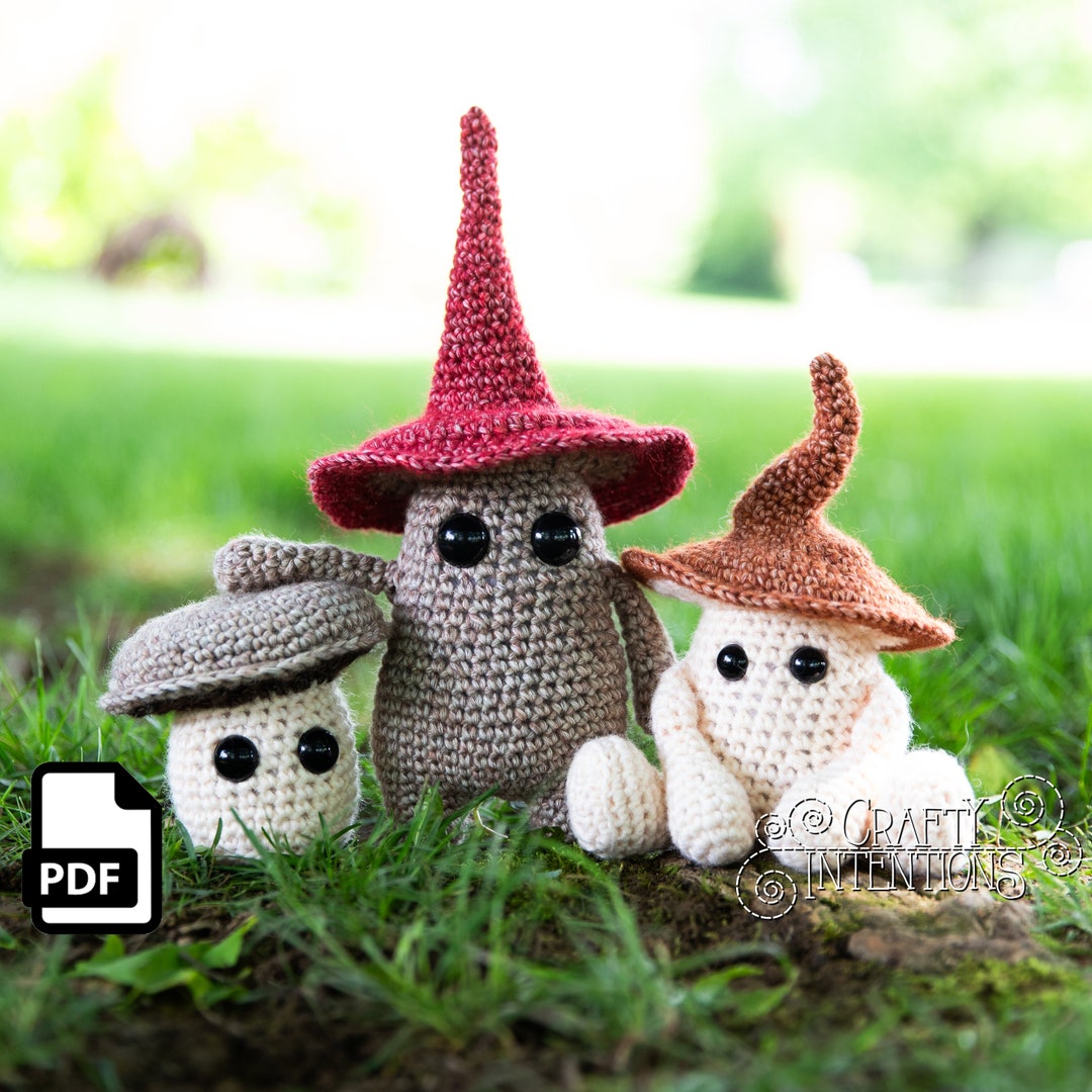 Mushroom Sprites Set 4 Crochet Pattern by Crafty Intentions ...