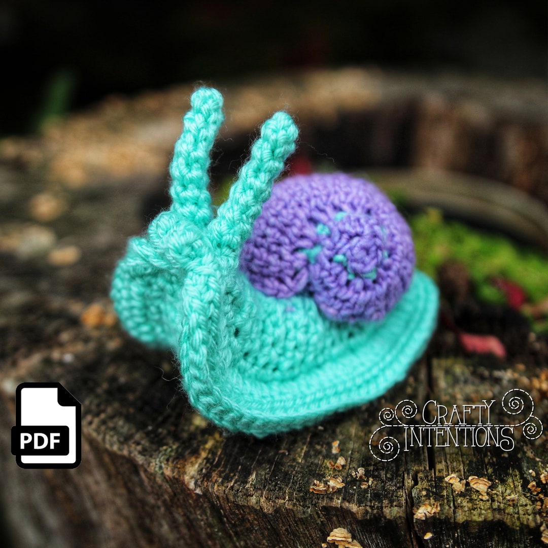 Small Snail Amigurumi Crochet Pattern by Crafty Intentions DIGITAL PDF ...
