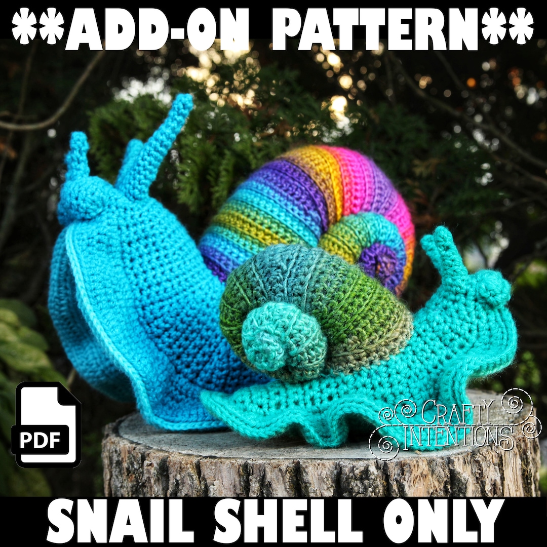 Add-on Round Snail Shell for Giant and Medium Snails Crochet Pattern by ...